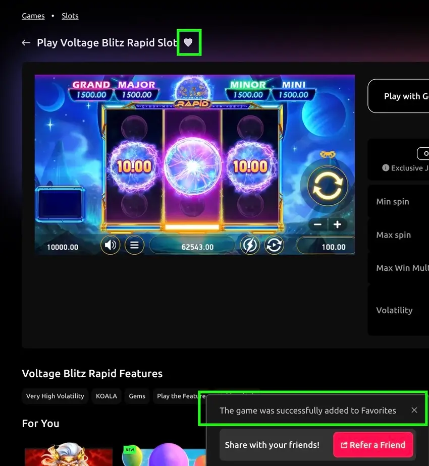How to Favorite Games on McLuck: Save, View, Remove | McLuck Blog